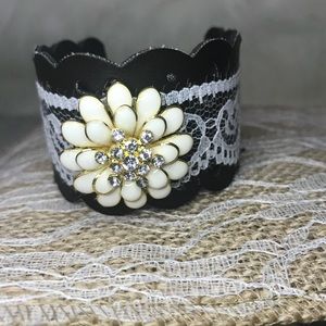 Jewelry | Leather Lace Sweet Dahlia Cuff | Poshmark